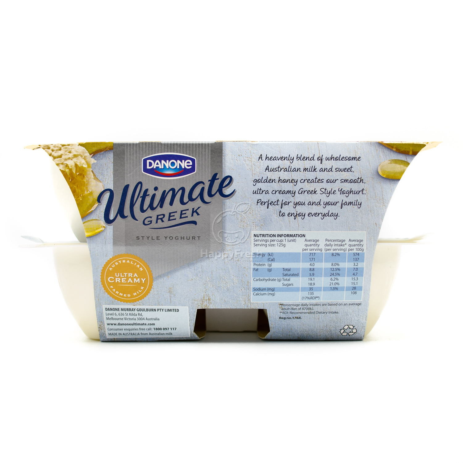 Danone Greek Yogurt Honey Nutrition Facts | Besto Blog