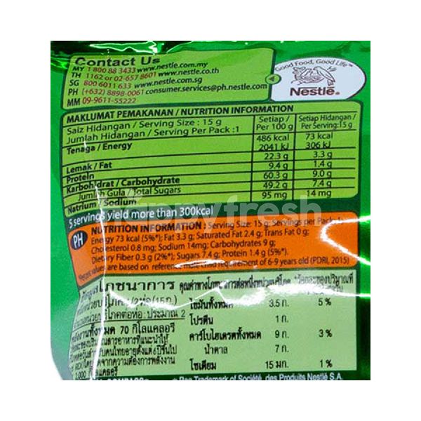 Milo Nutrition Label | Besto Blog