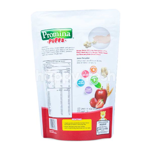 Jual Promina Puffs Strawberry & Apple Rice Snack di Ranch Market ...