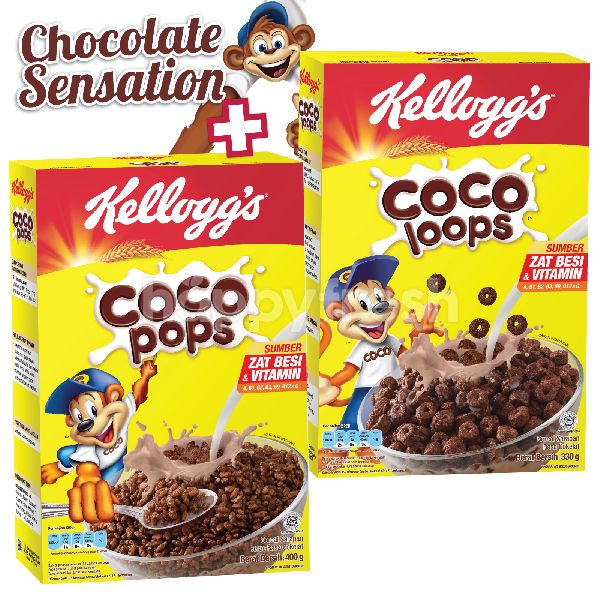 Jual Kellogg's Coco Loops Cereal (330G) & Kellogg's Coco Pops (400G) di ...