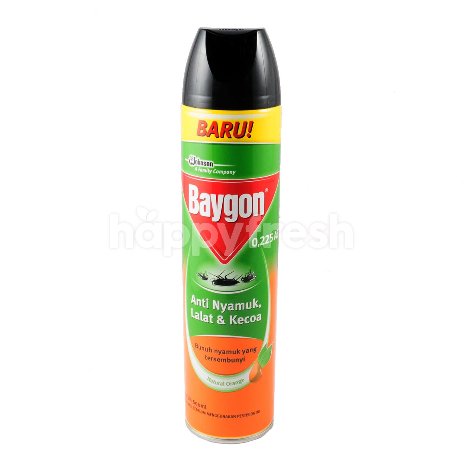Jual Baygon Anti Mosquitos Flies and Cockroaches Natural Orange di ...