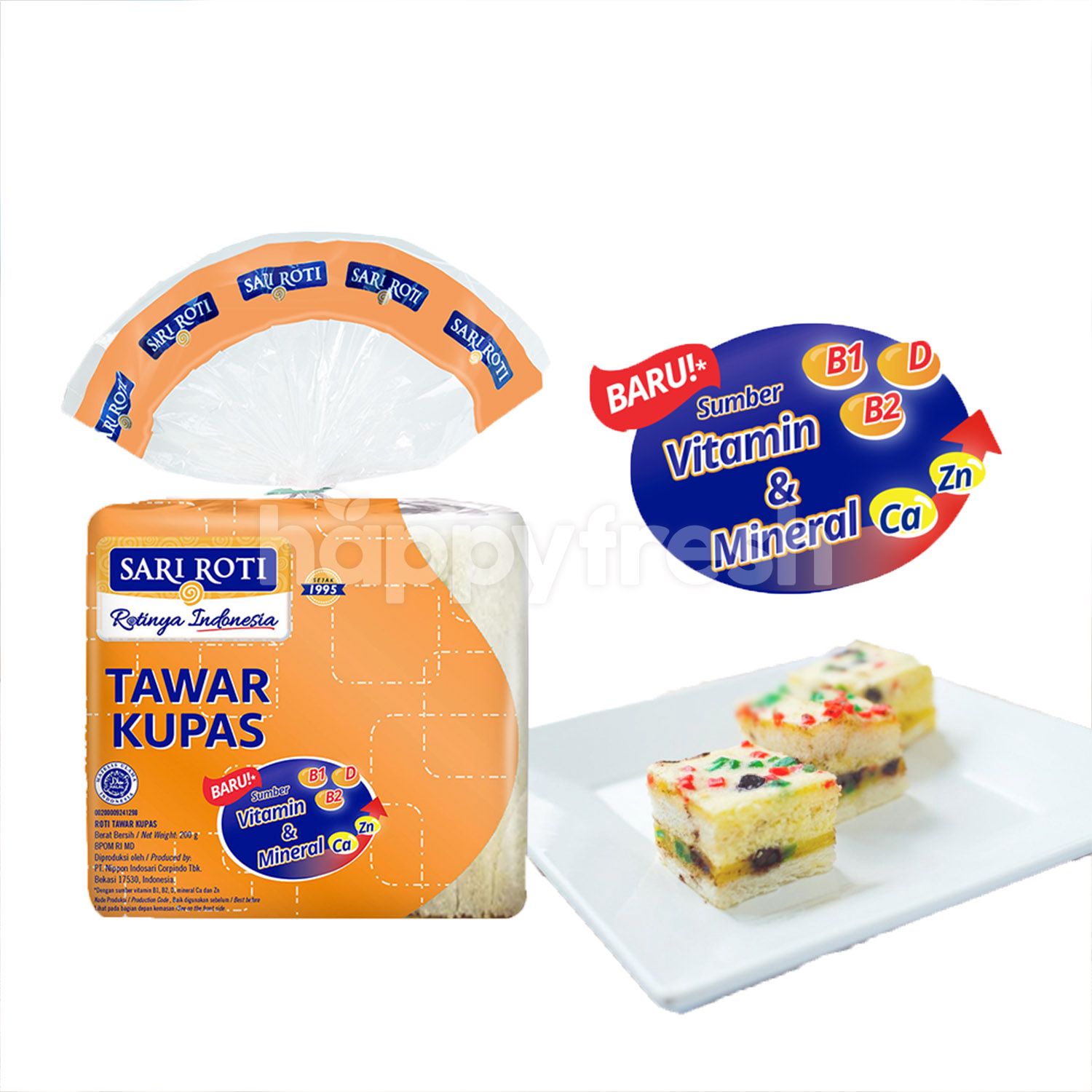Jual Sari Roti Peeled White Bread di The FoodHall - HappyFresh