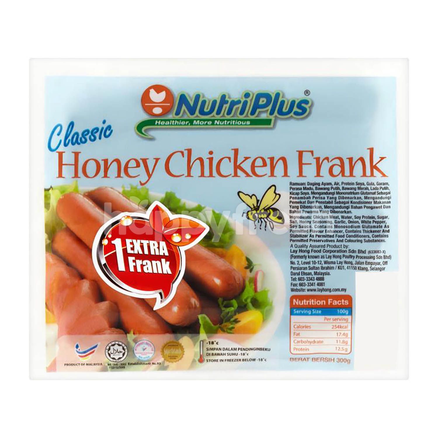 Beli Nutriplus Honey Chicken Frankfuter Sausage dari Giant Hypermarket ...