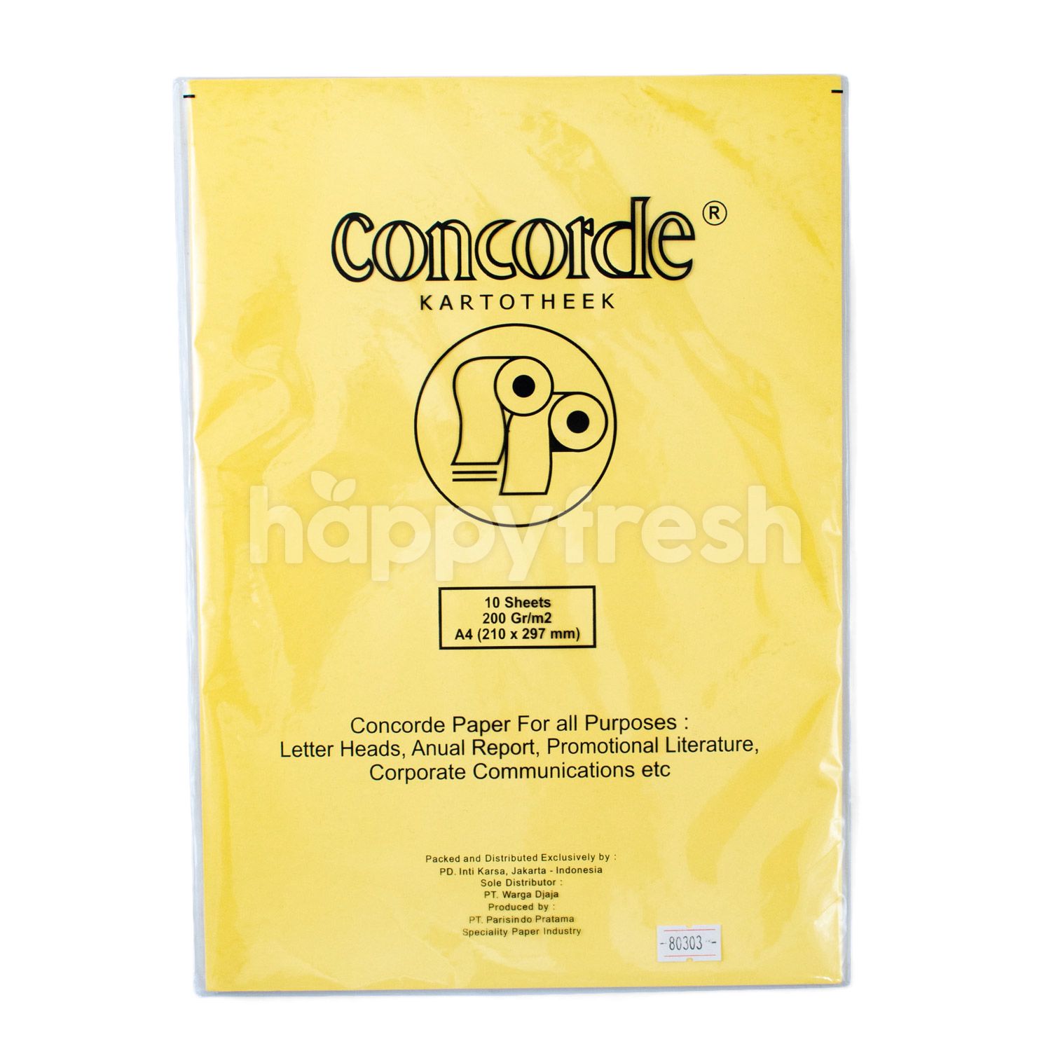 Jual Concorde A4 Paper 200 Gr/m2 Yellow di Grand Lucky - HappyFresh