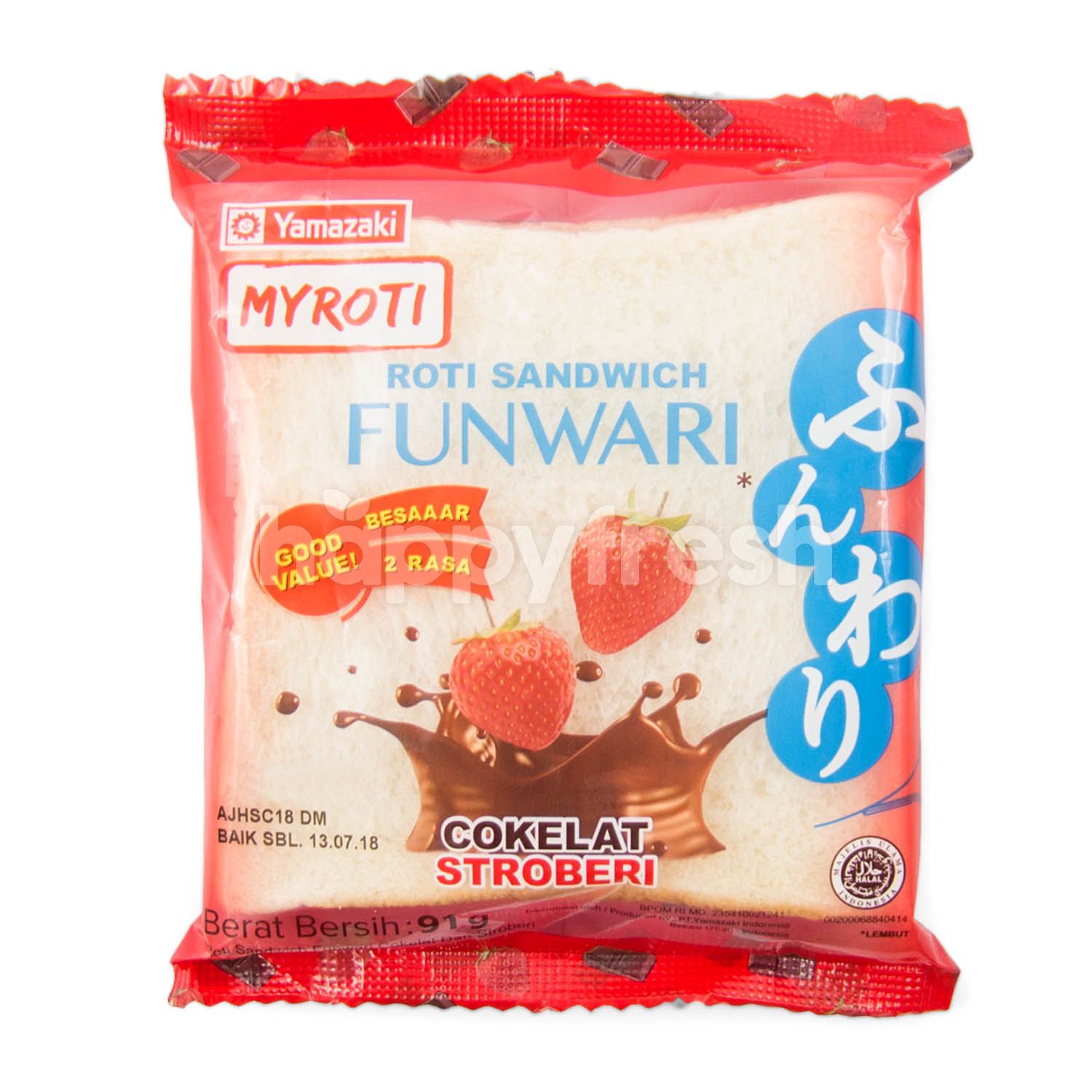 Jual My Roti Funwari Chocolate Strawberry Sandwich Bread di Tip Top ...
